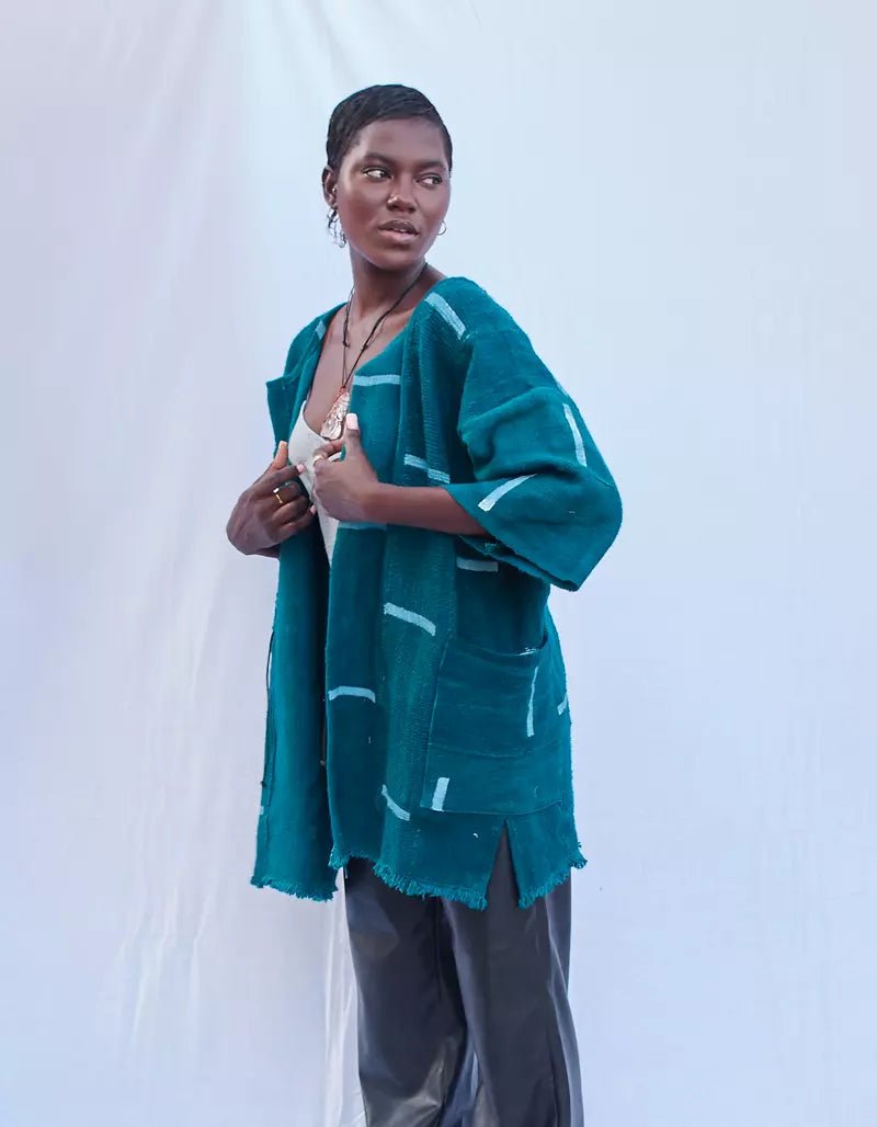 Blonde Bogolan Cloak (Pre-Order) – Threaded Tribes